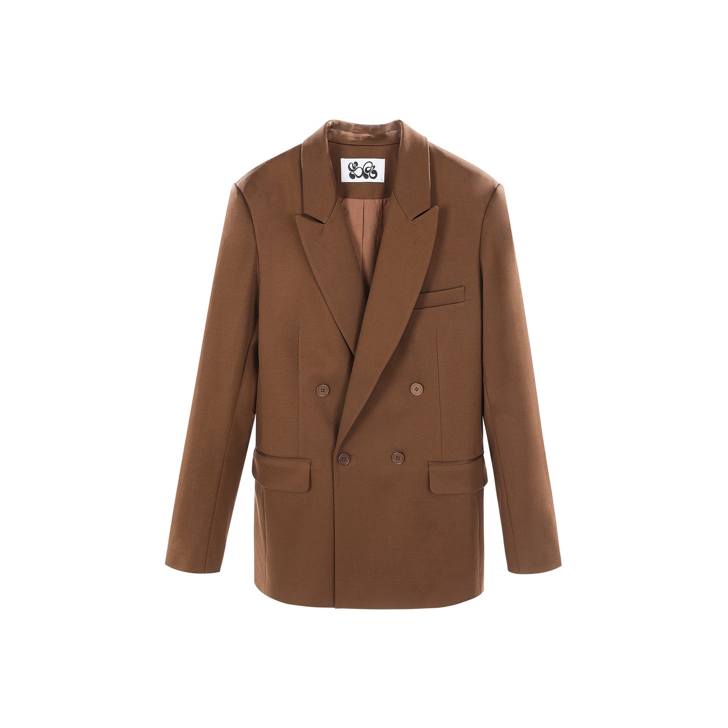 BROWN PONTE SUIT JACKET – Sixa Rev